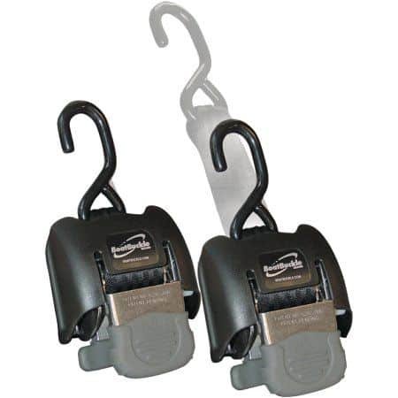 BoatBuckle G2 Retractable Transom Tie-Downs Stainless Steel