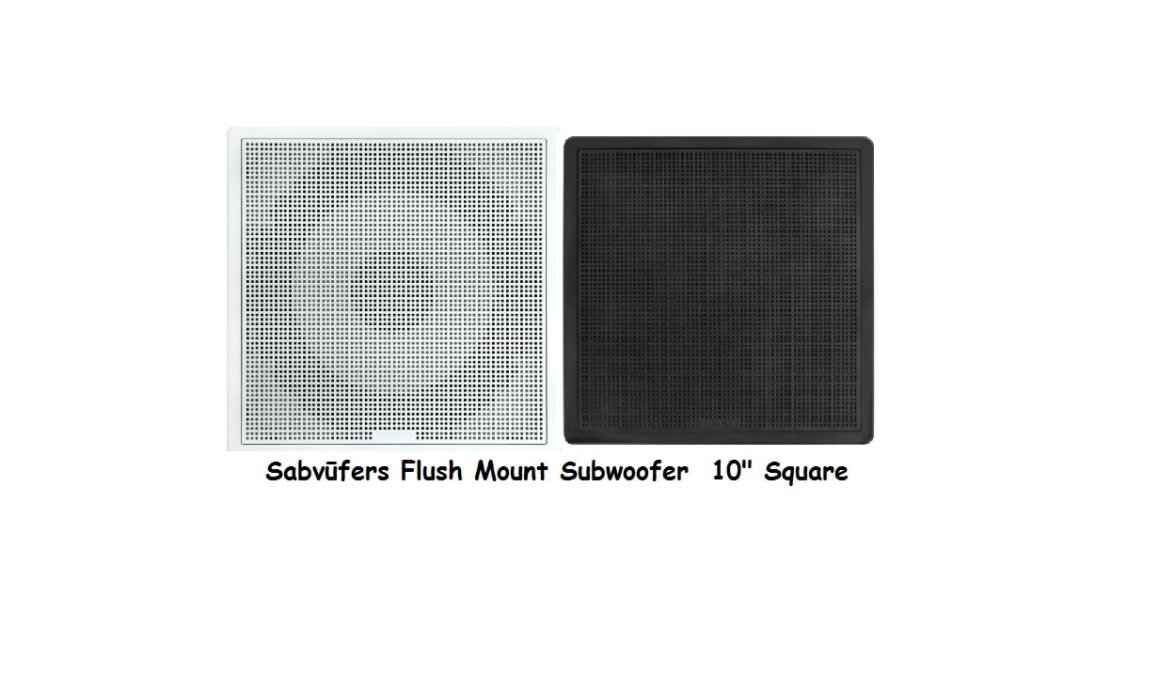 Flush Mount Subwoofer 10" Square