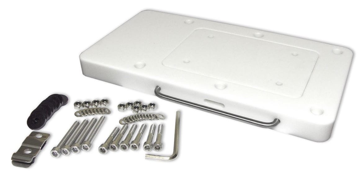 Mounting plate for electric motors MotorGuide, white