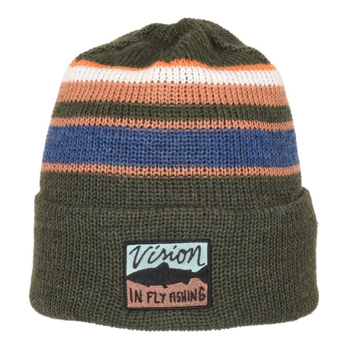 Vision Merino Beanie Stripe Hat