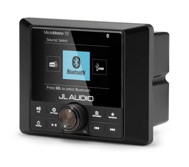 JL Audio MM55 Compact Source unit with full-color LCD Display