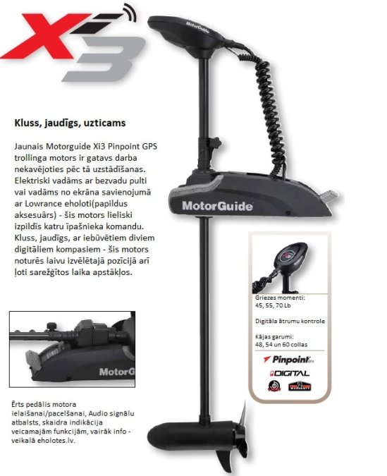 Electric motor MotorGuide Xi3-70 FW 60" SNR/GPS