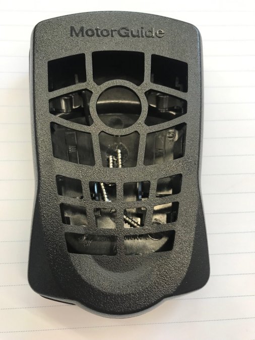 MotorGuide control panel housing